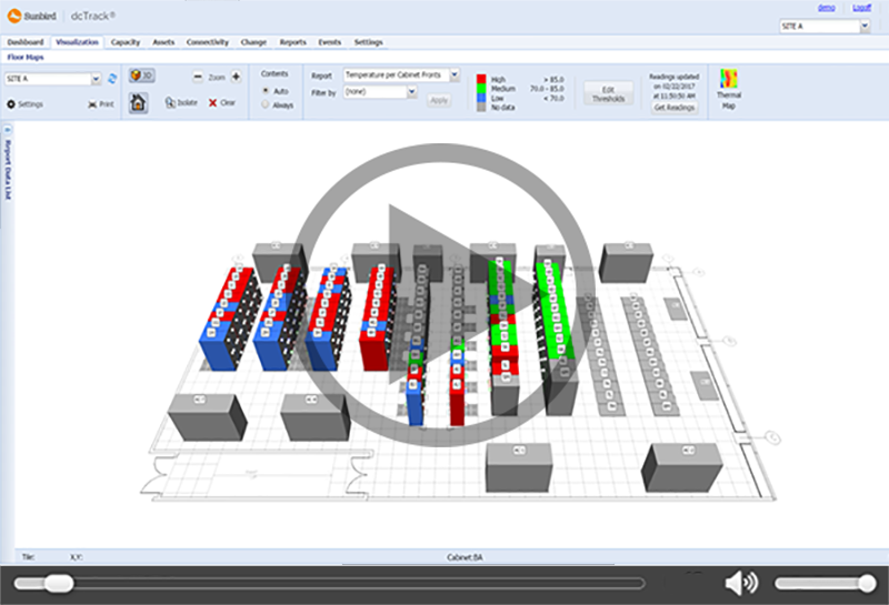 [VIDEO] DCIM 3D Visualization and Thermal Map | Sunbird DCIM